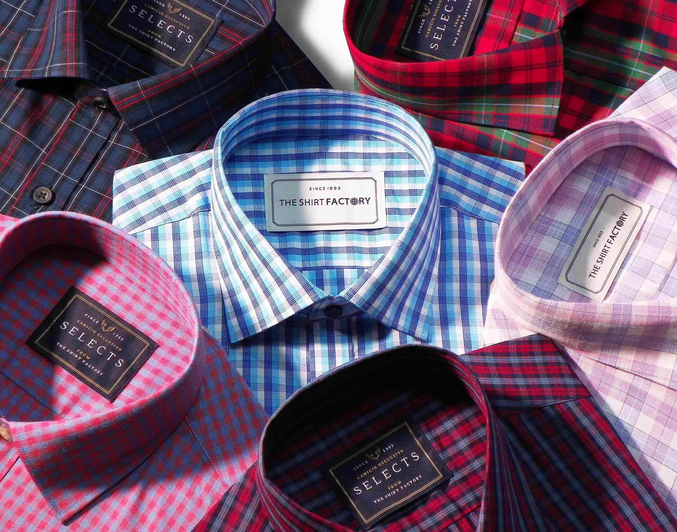 " Men's Check Shirts: Short & Long Sleeves | The Shirt Factory"